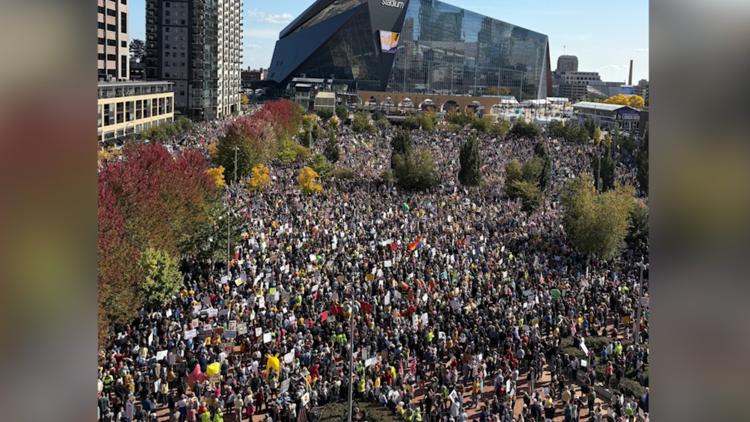 'No Kings' protests draw thousands in Twin Cities in response to Trump ...