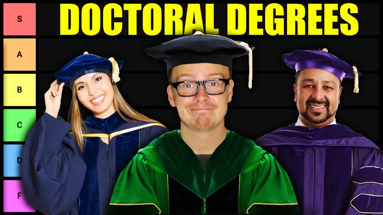 Doctoral degree tier list 2025 (doctorate degrees ranked)