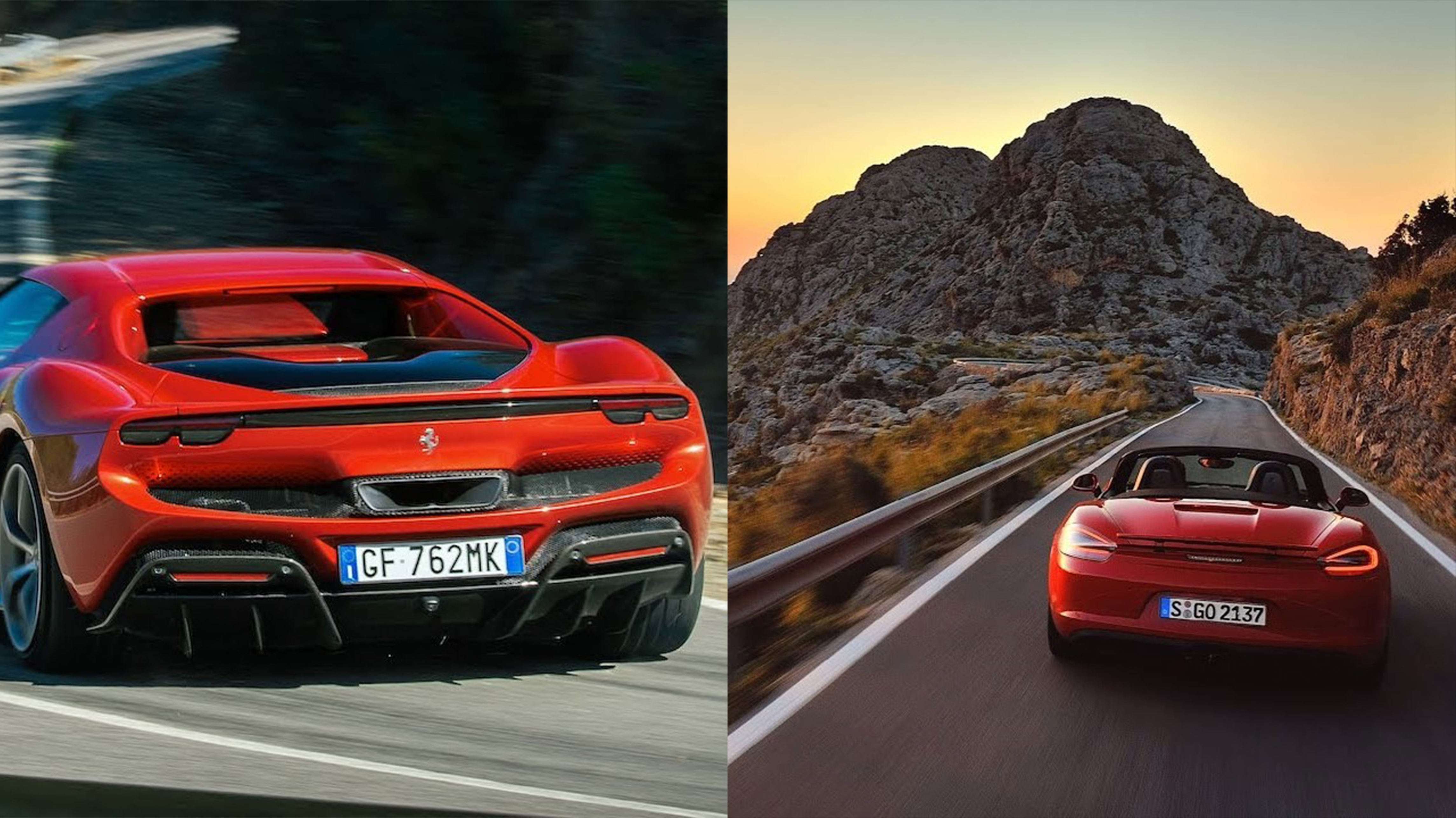 Ferrari 296 GTB vs Porsche Boxster GTS