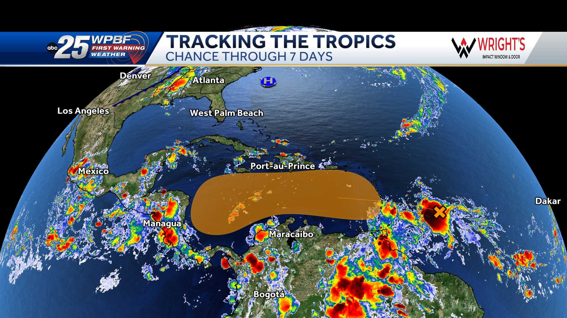 National Hurricane Center monitors the potential of a tropical wave to ...