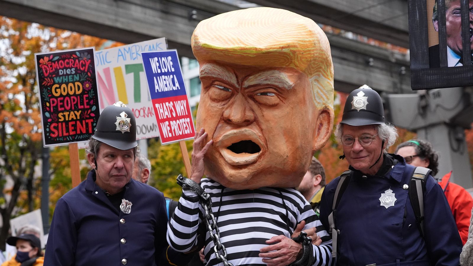 Donald Trump mocks 'No Kings' protests with AI video of himself ...