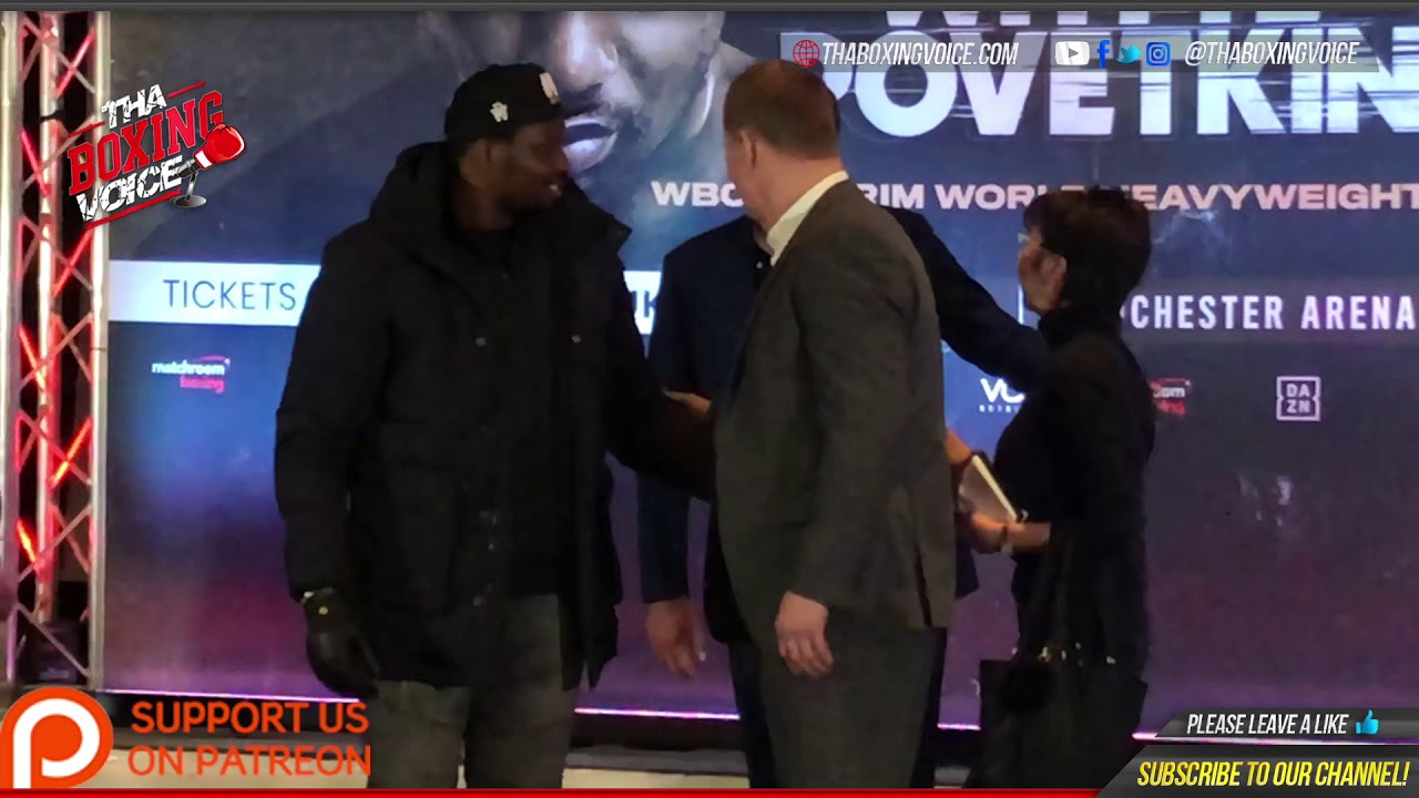 🔴Dillian Whyte vs Alexander Povetkin face off ️