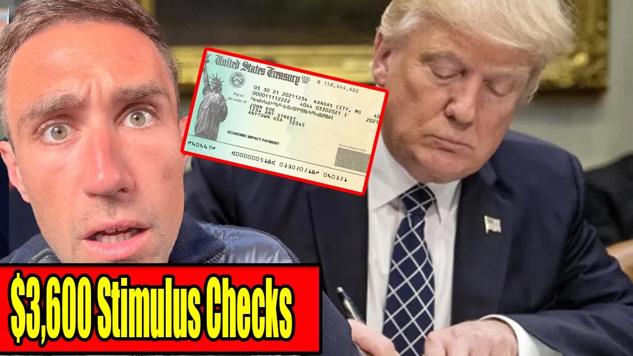 Trump pitches new stimulus checks: $3,600