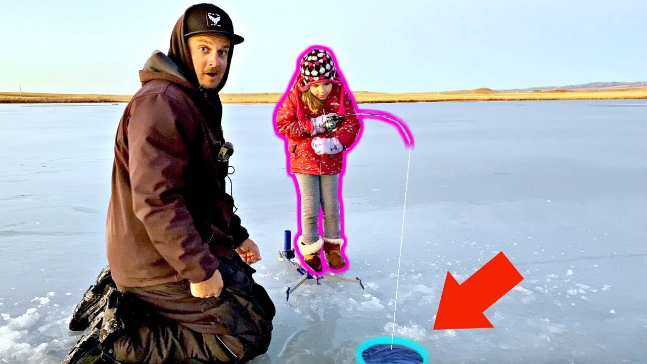 Catching giant fish through dangerously thin ice