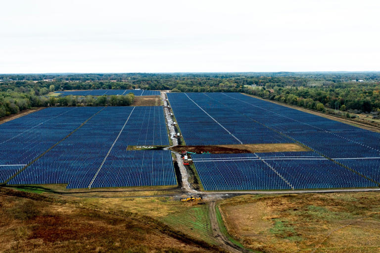 Aerial photos show scale of massive Jackson County solar farm