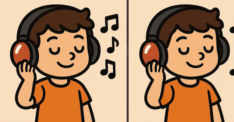 Spot the 3 Differences in Boy Listening to Music Beat the 45-Second ...