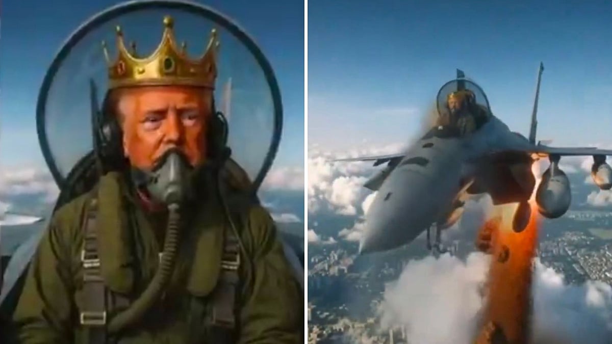 Donald Trump Shares AI-Generated Video Of Himself Dropping Faeces On ...