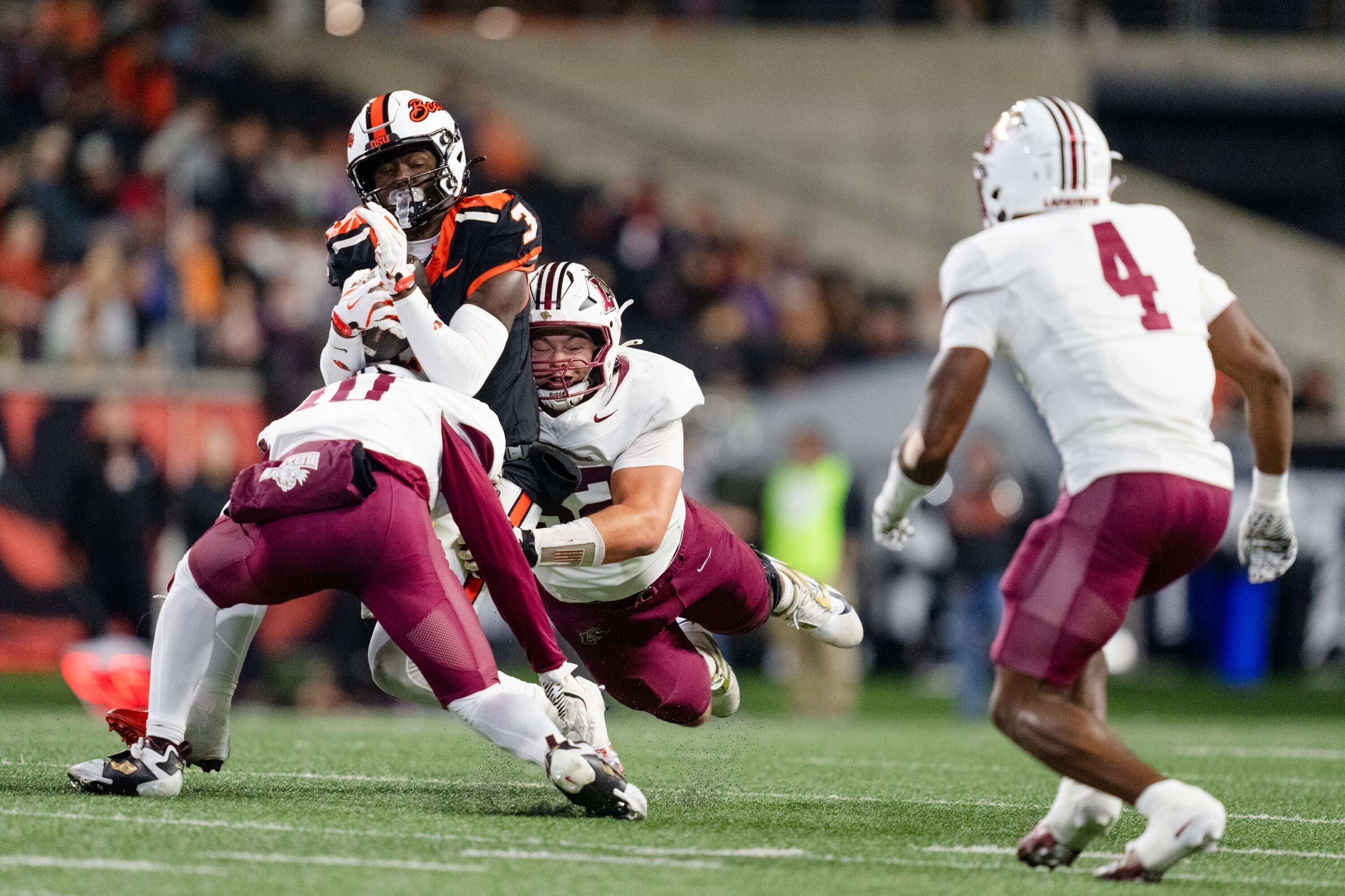 Oregon State discovers a second-half spark, buries Lafayette for its ...