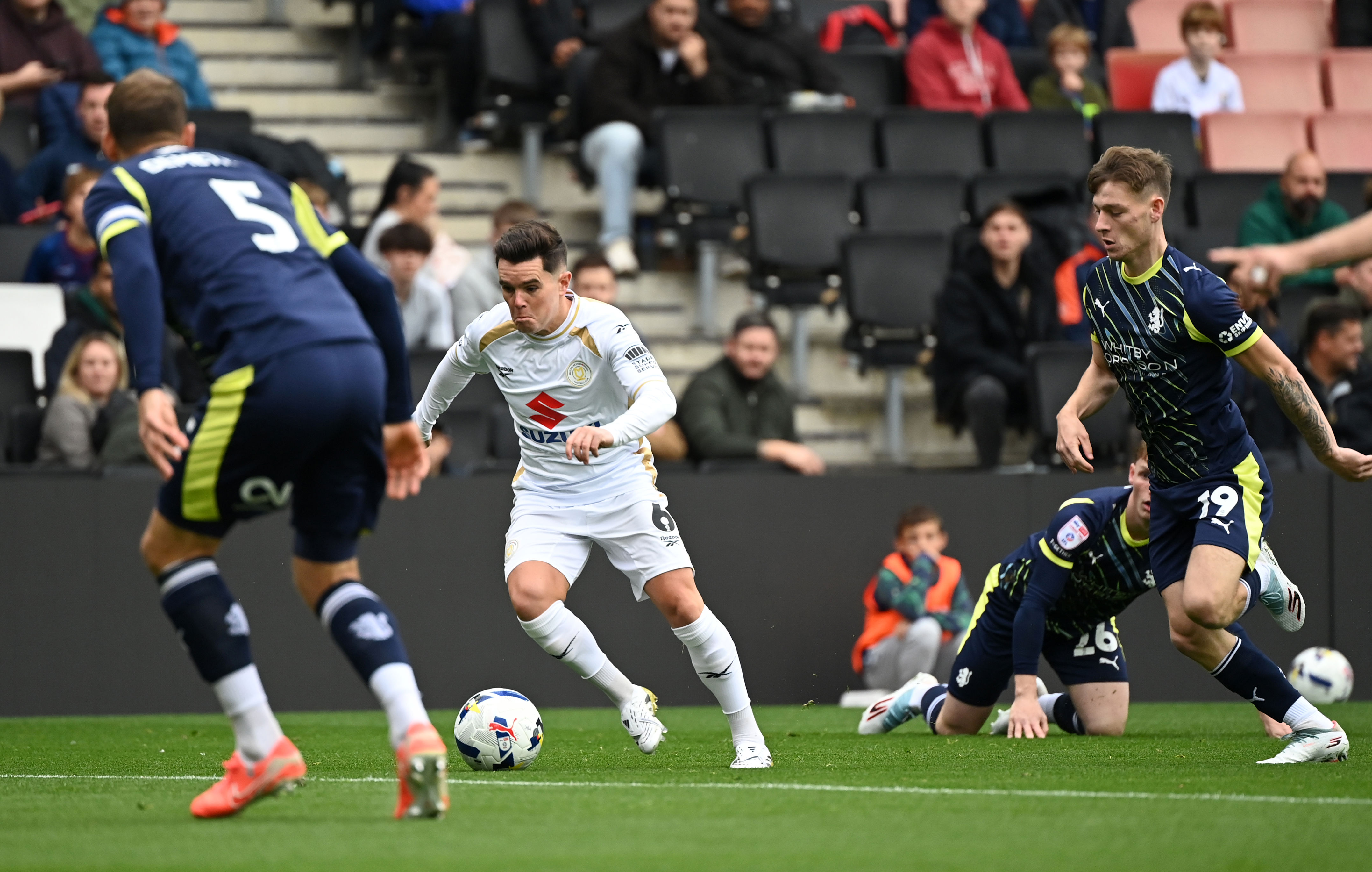 Kelly is feeling a different kind of pressure at MK Dons this season ...