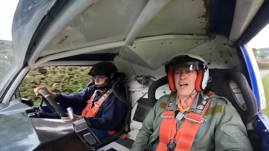 Electric vs V8 Land Rover Hill Climb
