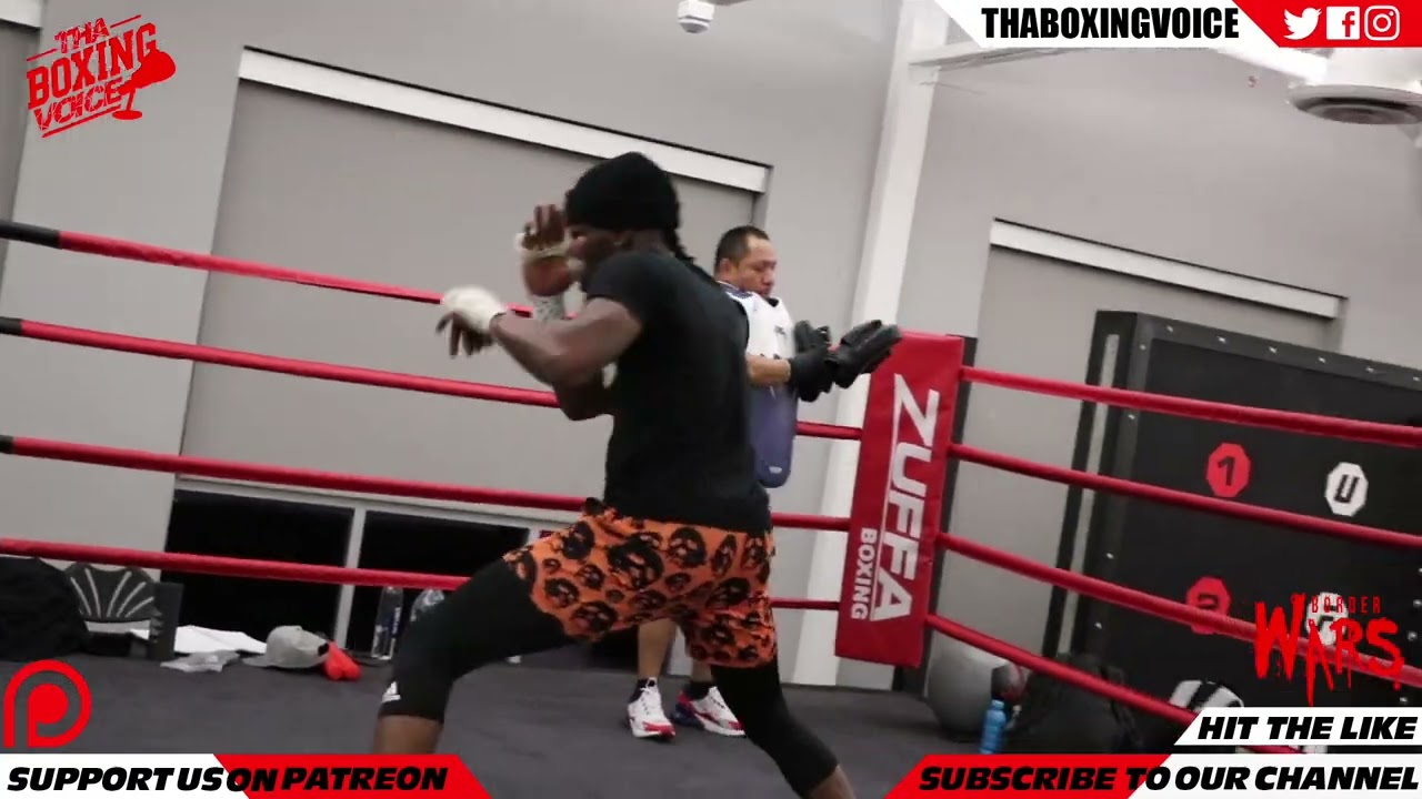 Avious Griffin exhibiting dog work in camp with Keyshawn Davis & Bomac