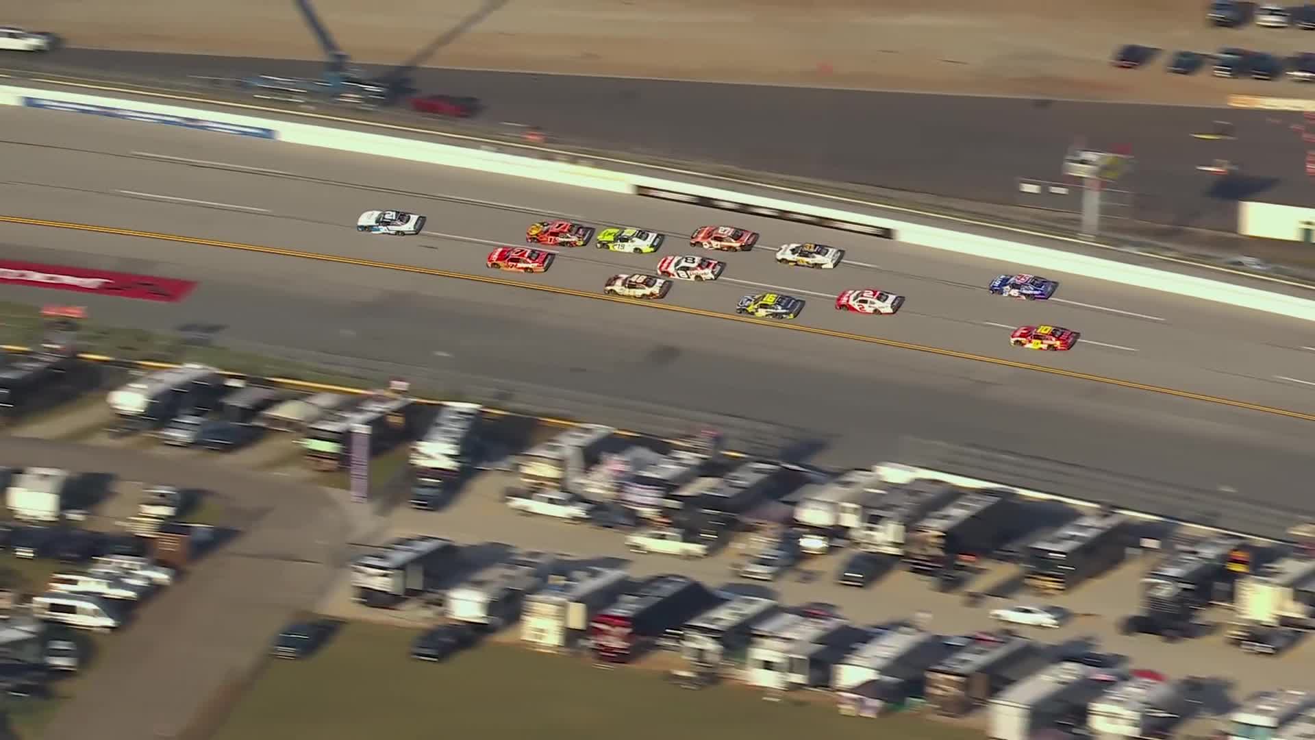 Get out the broom: Austin Hill sweeps Talladega stages