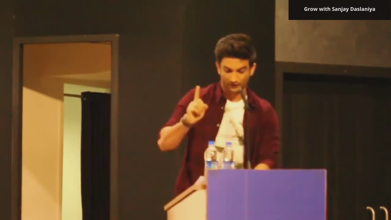 Never give up | motivational speech by Sushant Singh Rajput