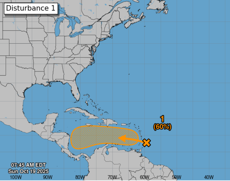 Hurricane center in Florida tracking Invest 98L in Caribbean. Will it ...