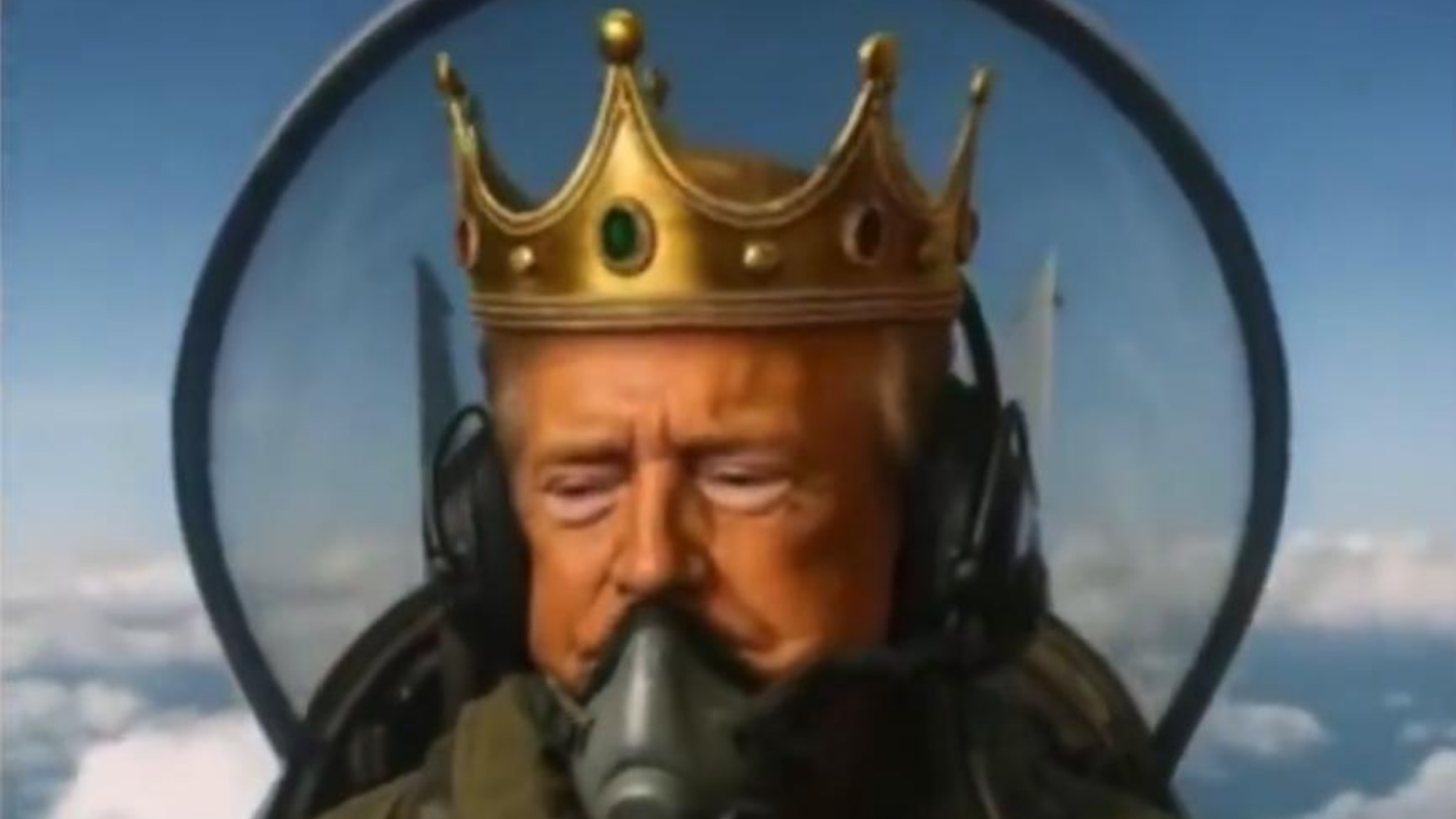 Trump usa l'intelligenza artificiale: con la corona da re sparge ...