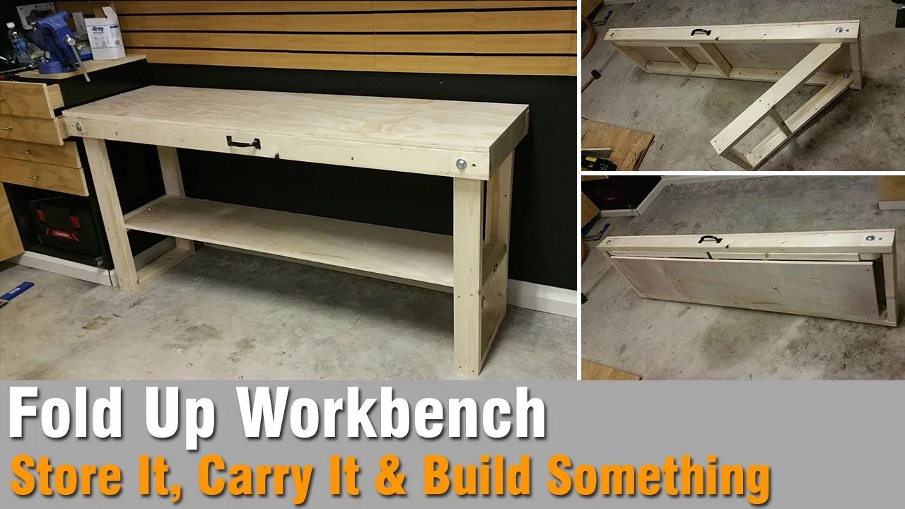 DIY fold-up workbench: Step by step build!