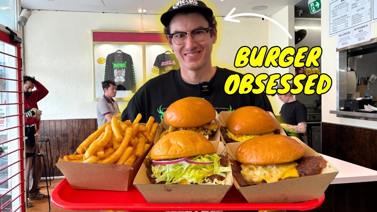 He Ate 3 Burgers A Day To Perfect His Recipe! Auckland's Most Obsessed ...