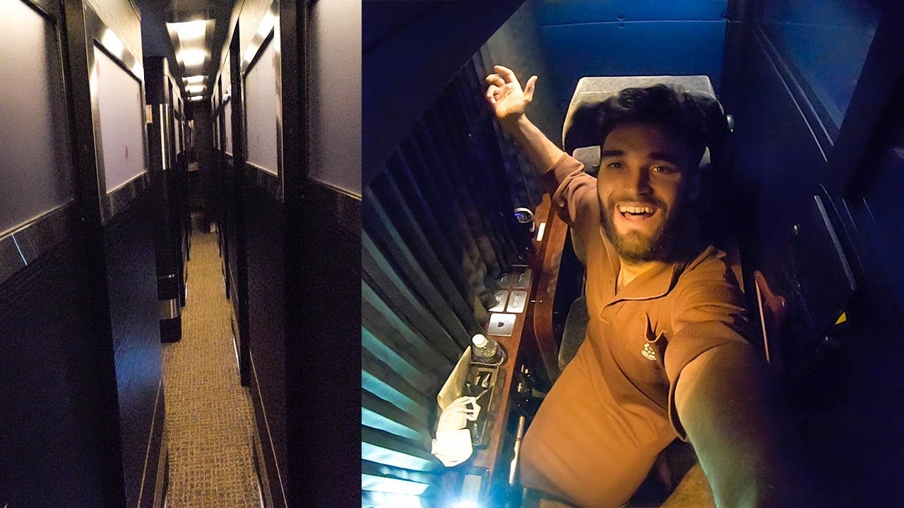 Trying an overnight bus hotel in Japan!