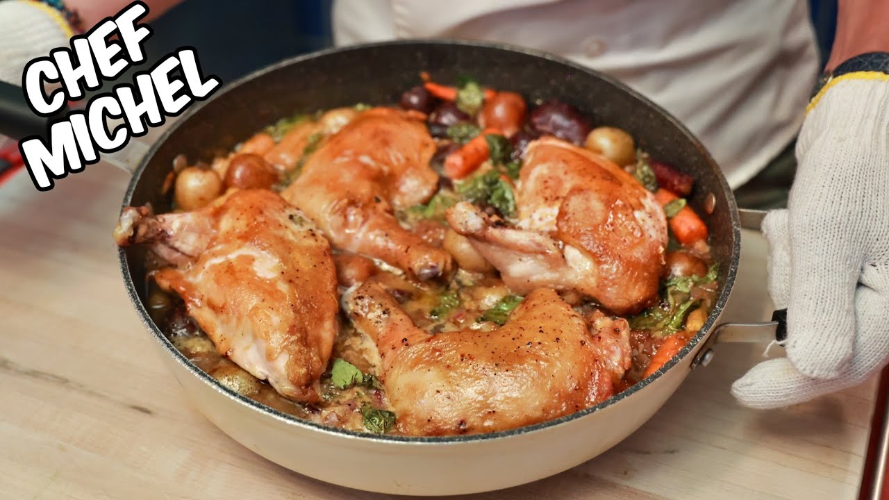 J’ai préparé un poulet rôti en un éclair! 🍗