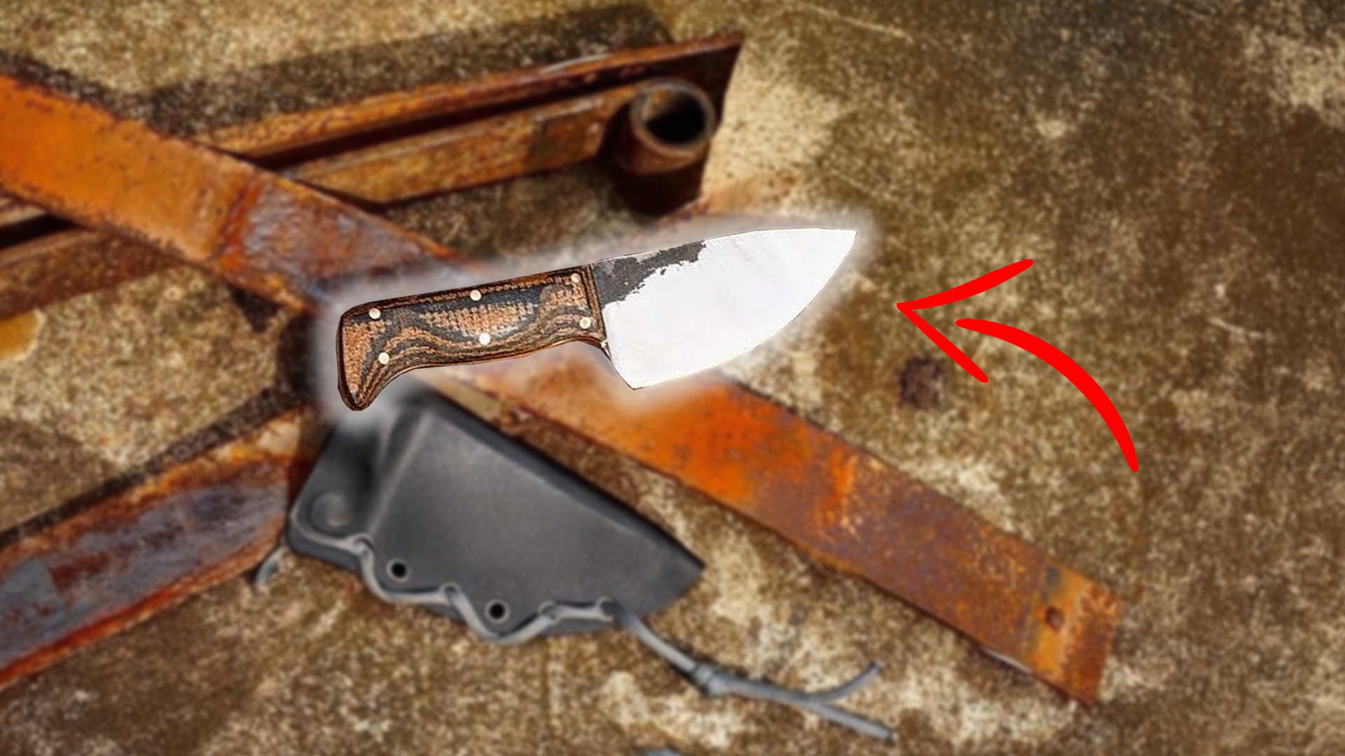 Watch me turn a rusty spring into a knife