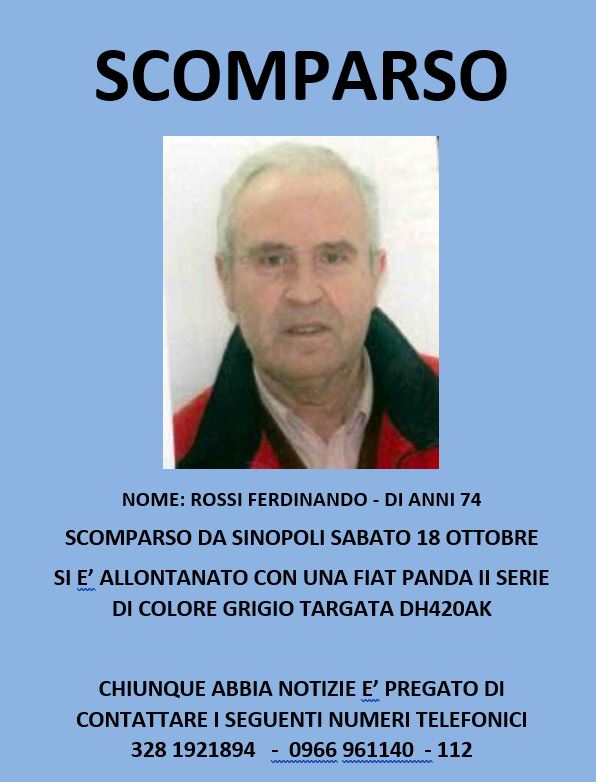 Curinga, trovato il corpo senza vita del 74enne Ferdinando Rossi: era ...