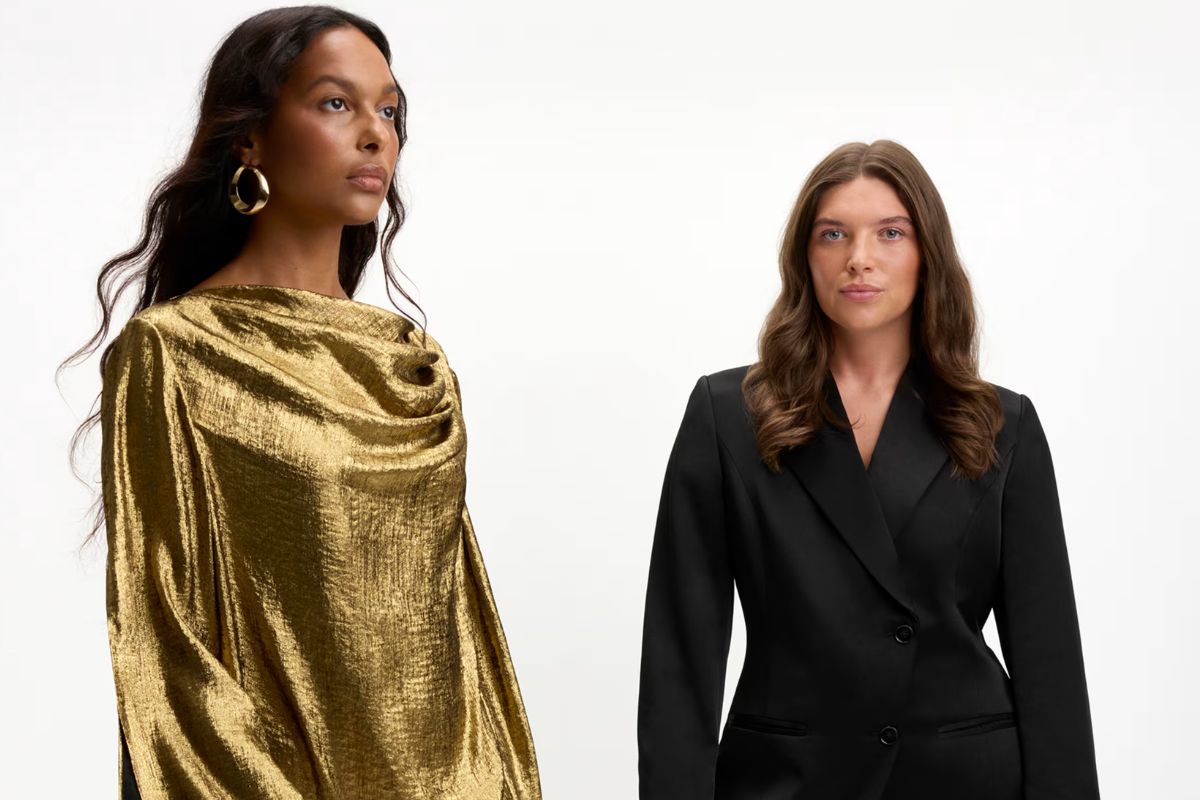 M&S Dress the Nation: Shine bright this party season with the draped ...