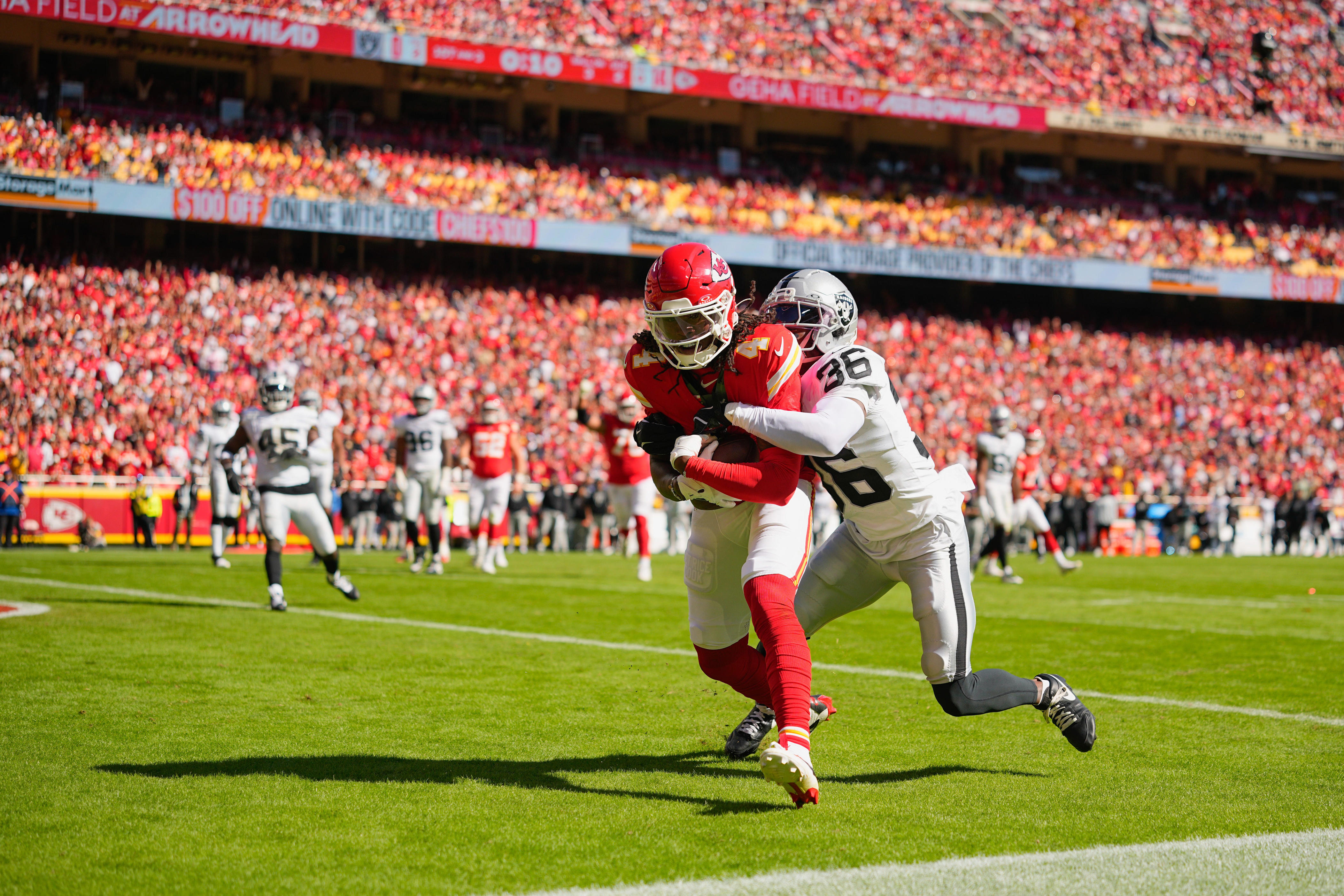 Chiefs vs. Raiders: Rashee Rice catches second touchdown pass, gives KC ...