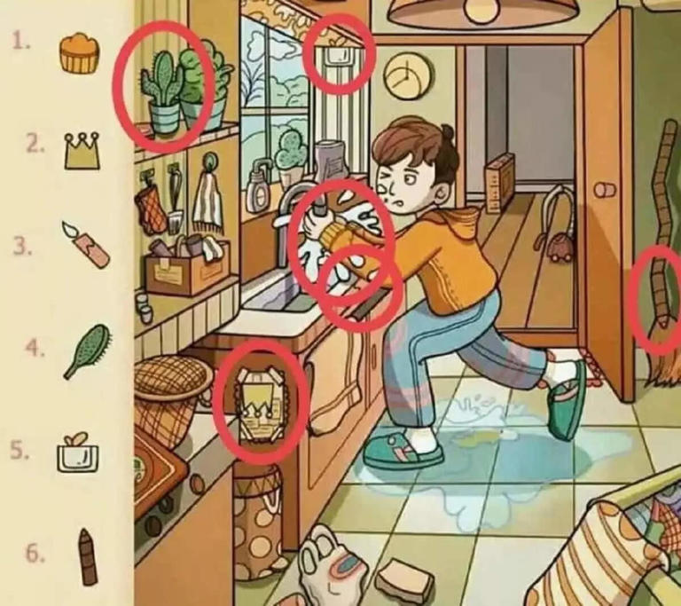 Optical illusion: Only the sharpest minds can spot the 6 hidden objects ...
