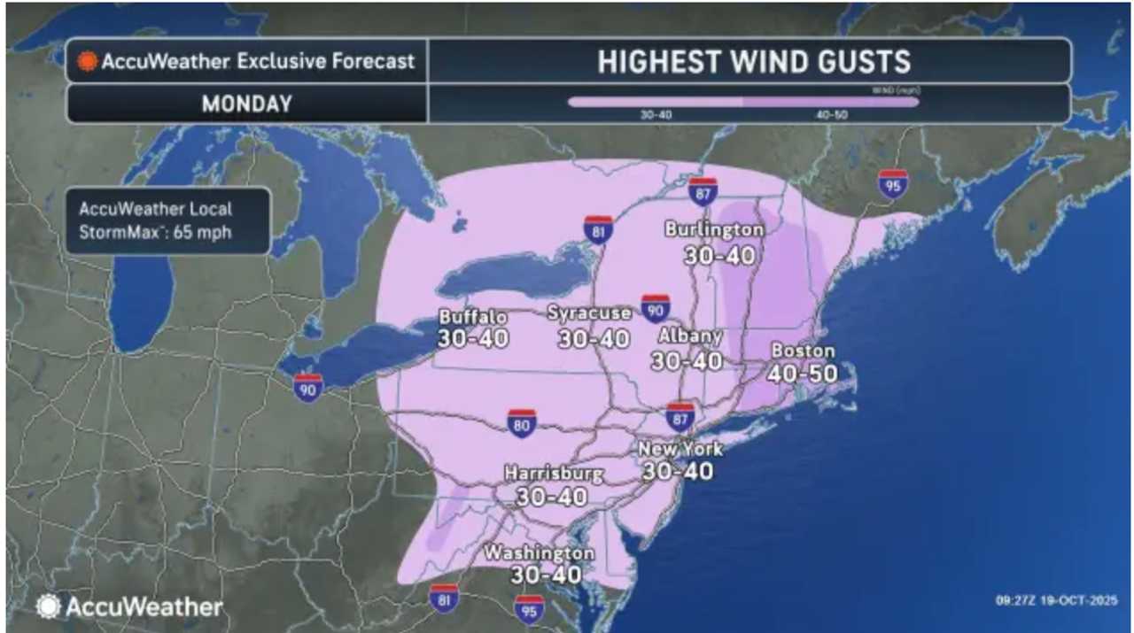 Storm System With 40 MPH Winds, Tornado Threat Nears Northeast: Here's ...
