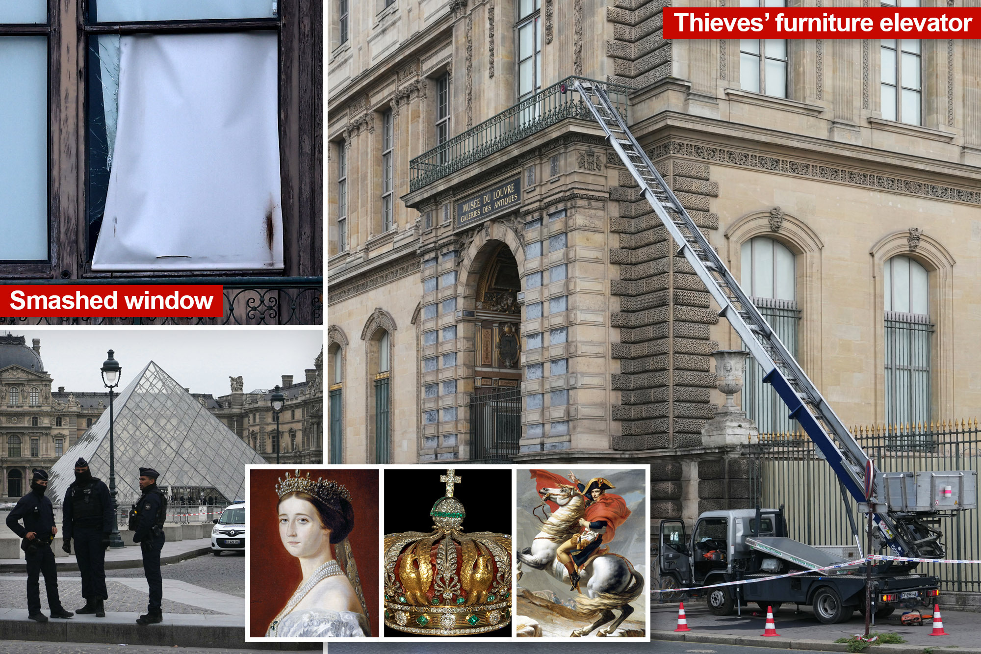 Scooter-riding thieves break into Louvre, swipe priceless jewels ...
