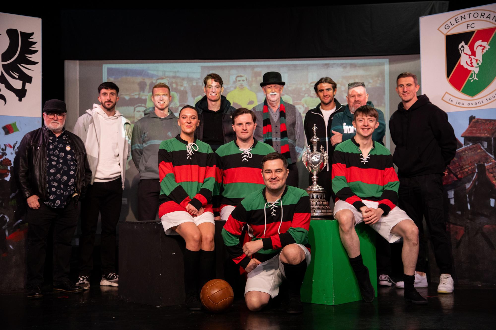 Glentoran players support acclaimed Vienna Cup play