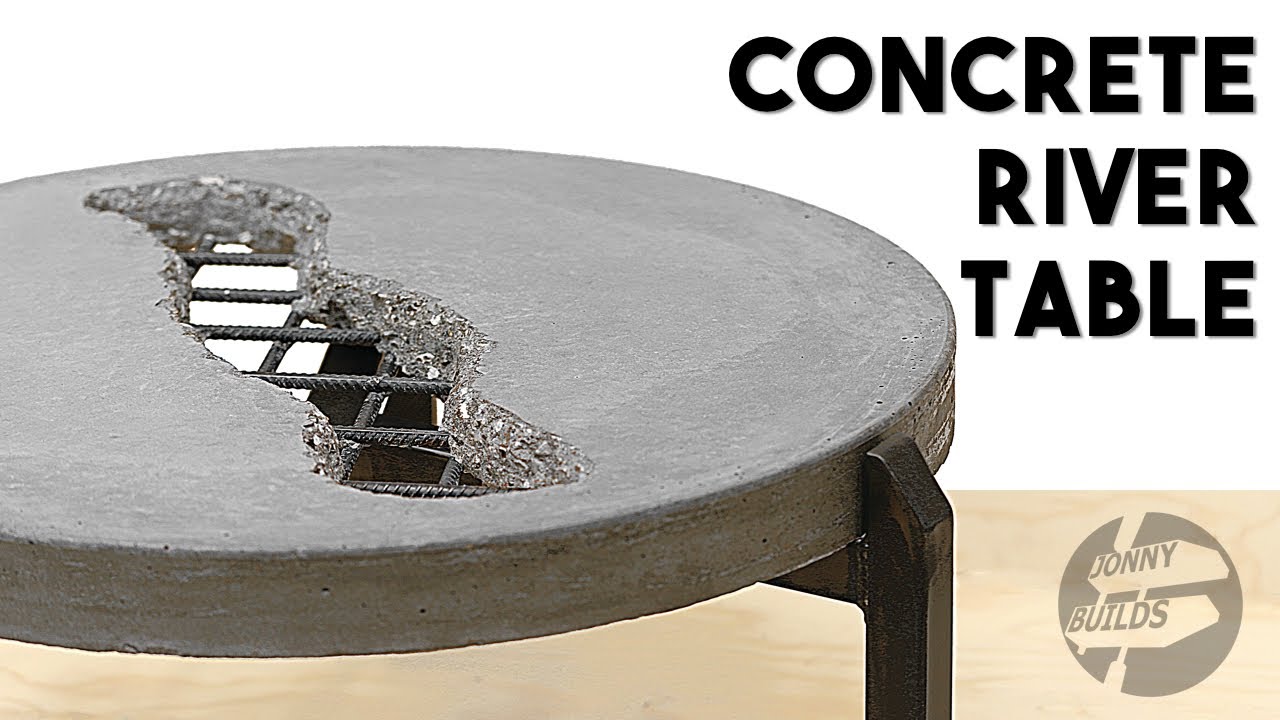 DIY concrete river table | How to build a concrete coffee table