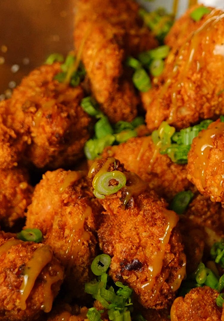 Golden Nugget Popcorn Chicken - 500 Cal!