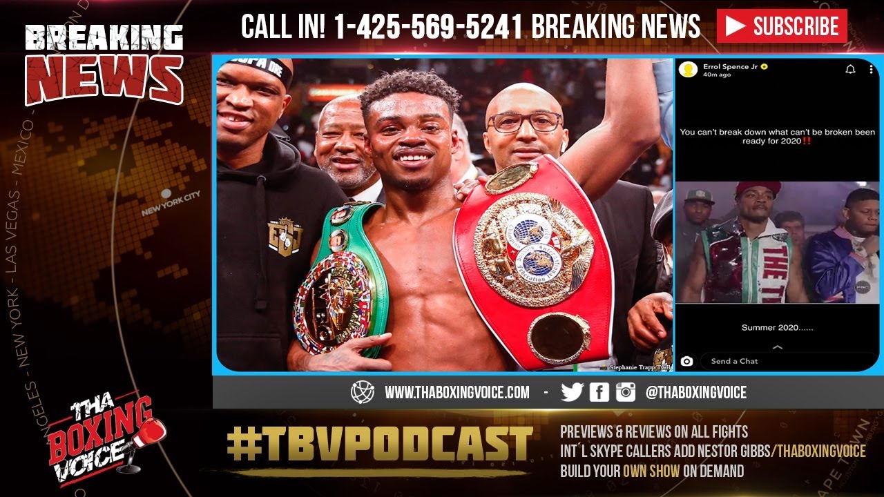 ☎️Breaking news: Errol Spence Jr. hints at summer 2020 ring return🔥 but ...