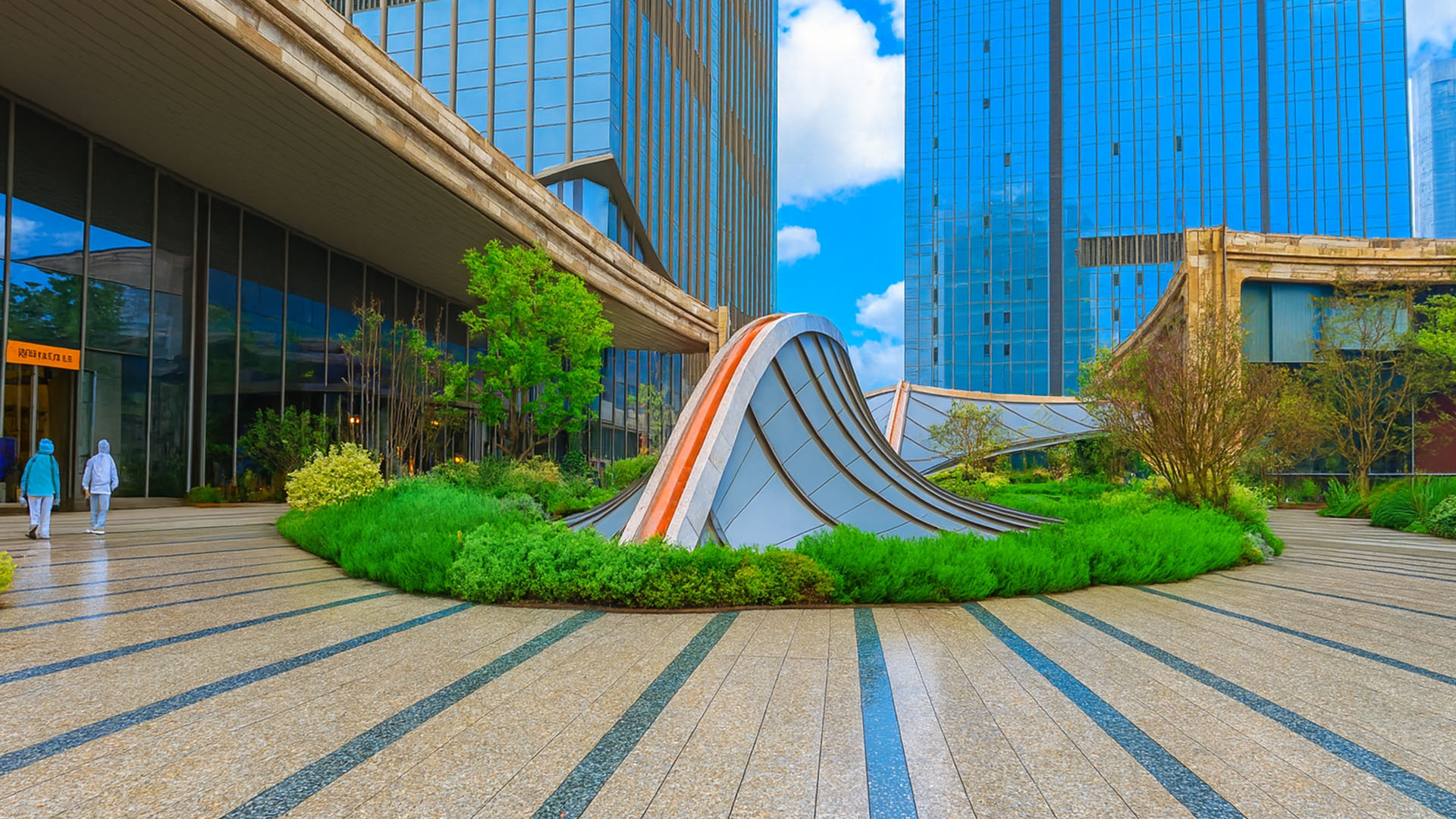 Mall with Indoor Tree Feature – China 4K