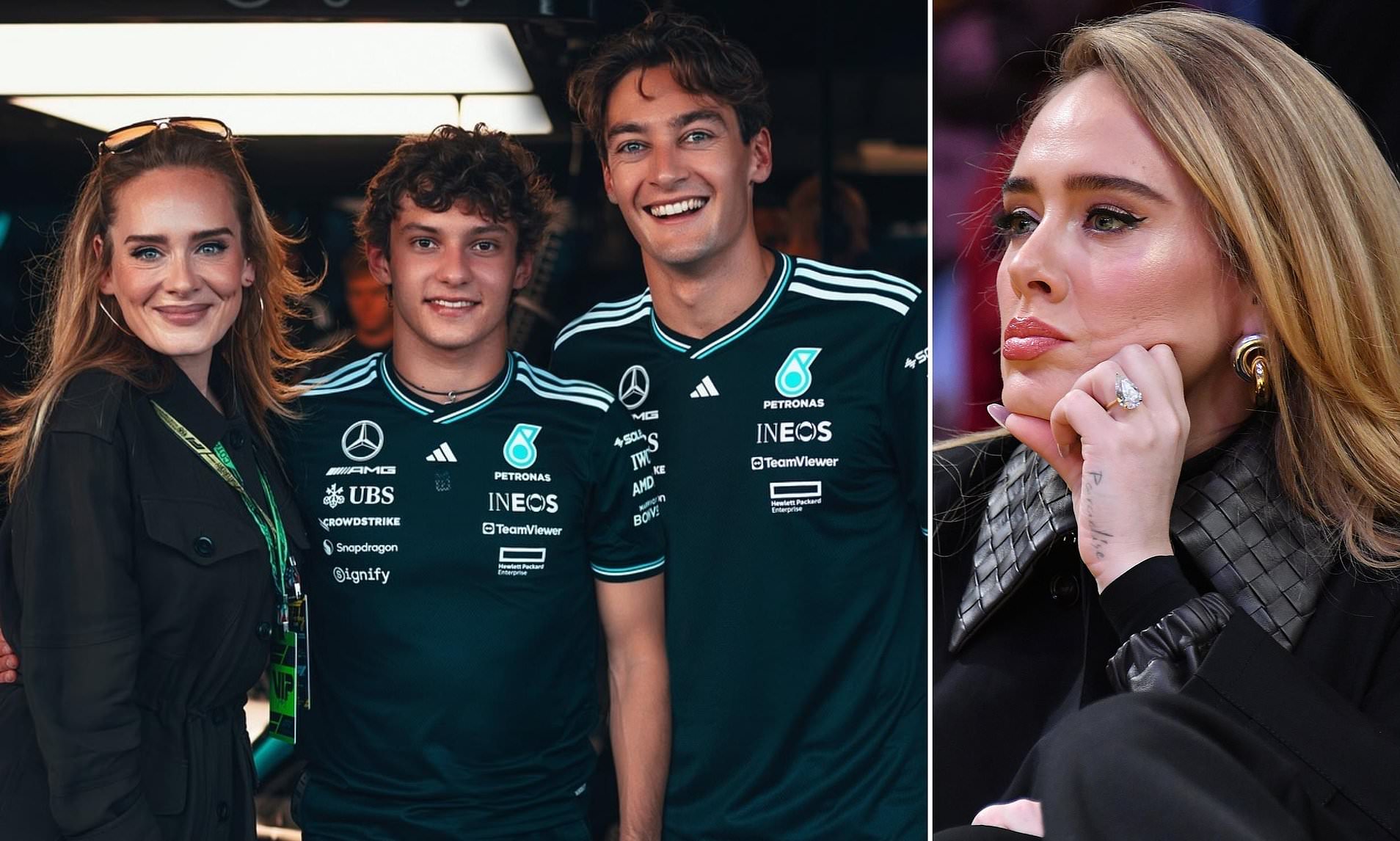 Pop superstar Adele makes rare public appearance to pose with Mercedes ...
