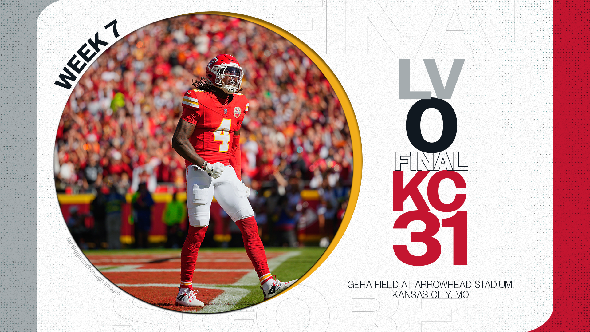 Final score: Chiefs earn blowout win in Week 7, defeat Raiders 31-0 at ...