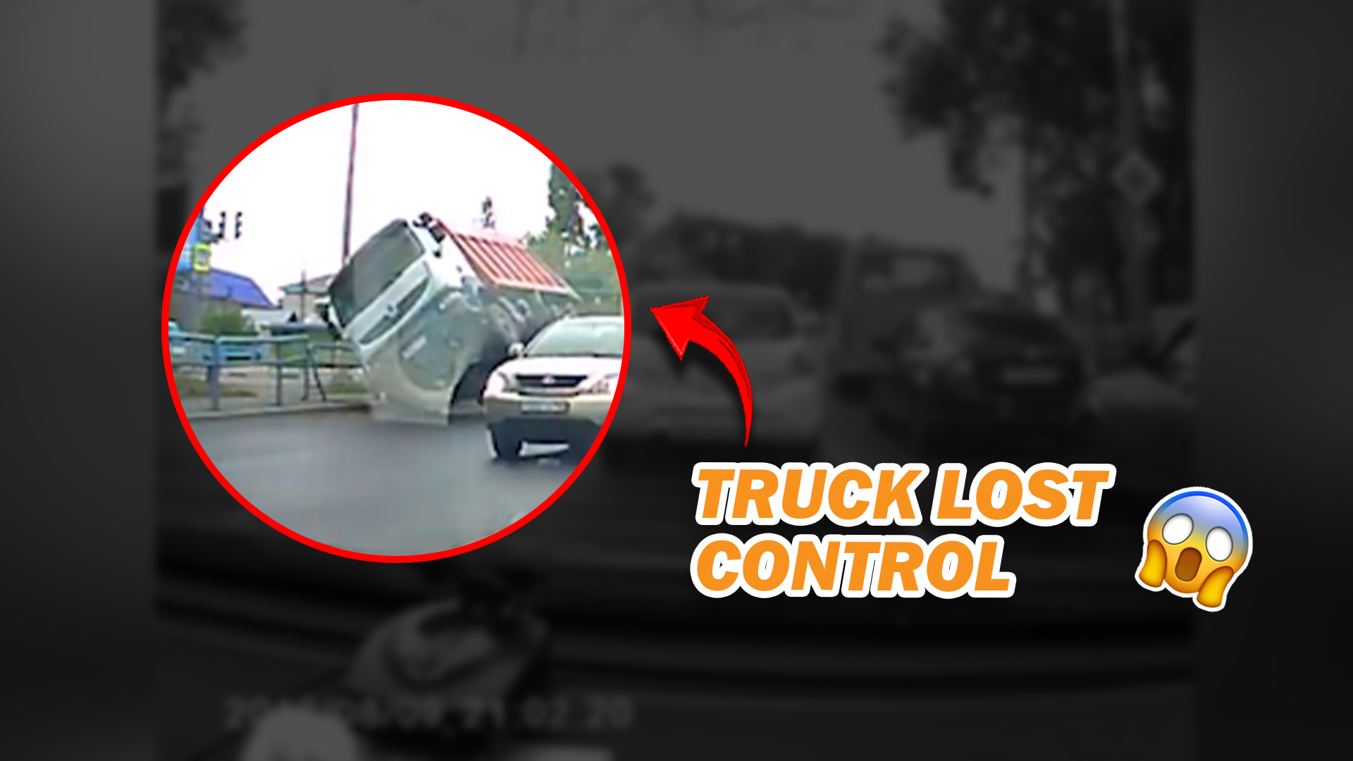Crash Incident on the Road Caught on Camera