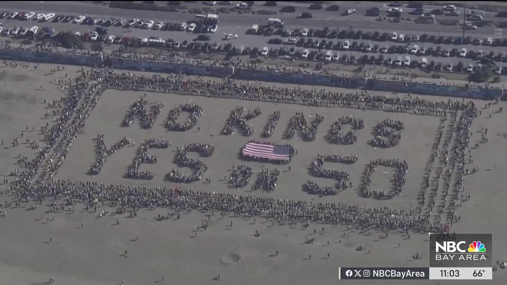 At ‘No Kings' protests around California, some also rallied for Prop. 50