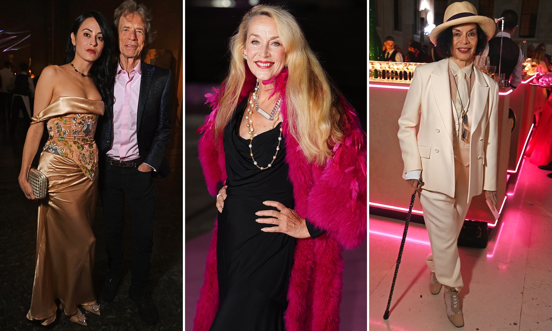 Mick Jagger and fiancée Melanie Hamrick reunite with rocker's exes ...