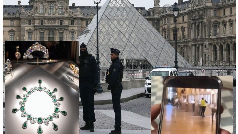Louvre Museum robbery CCTV footage surfaces, robbers seen cutting glass ...