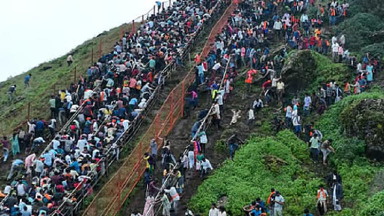 Thousands of Devotees Brave Rain for Darshan at Bindiga Deviramma Hill ...