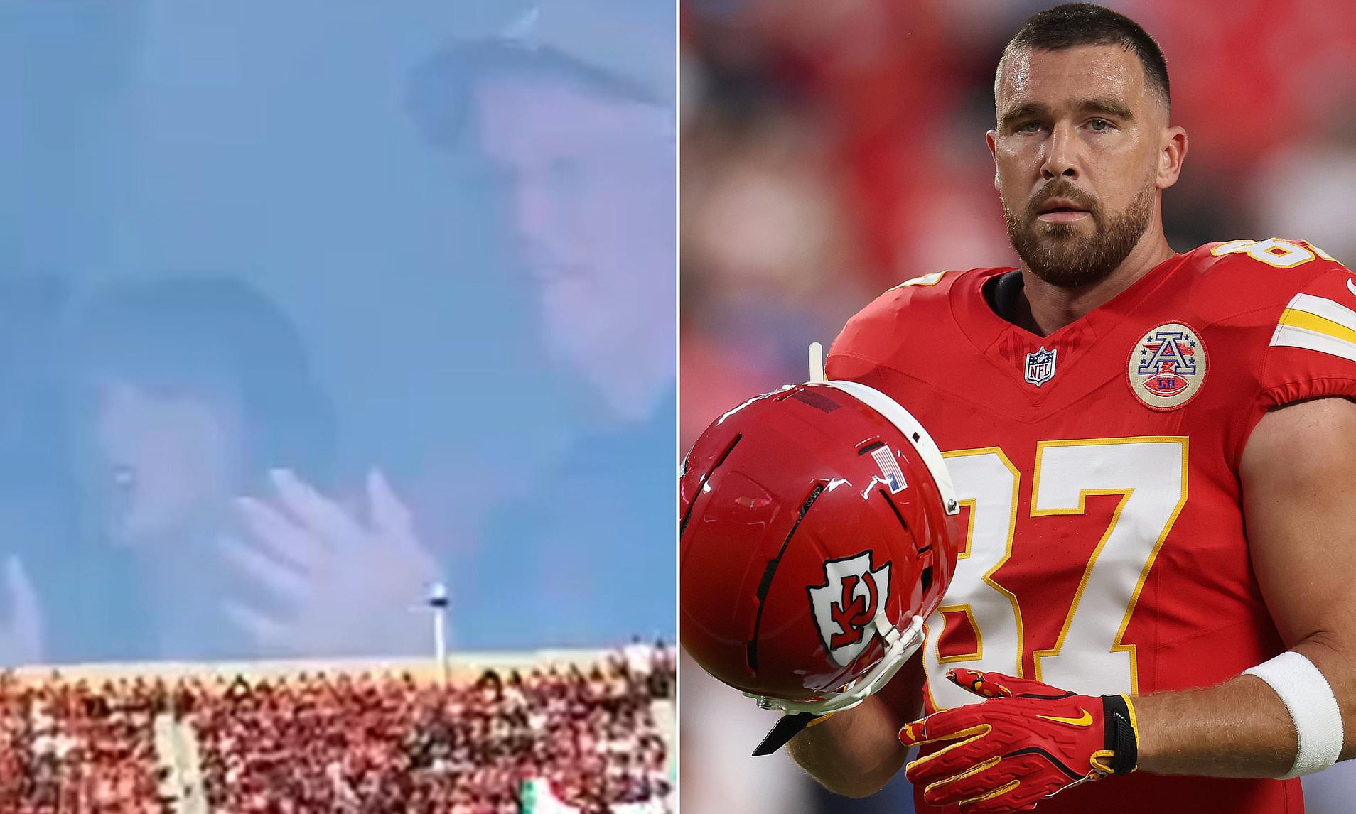 Taylor Swift is spotted in VIP suite at Arrowhead after sneaking in to ...