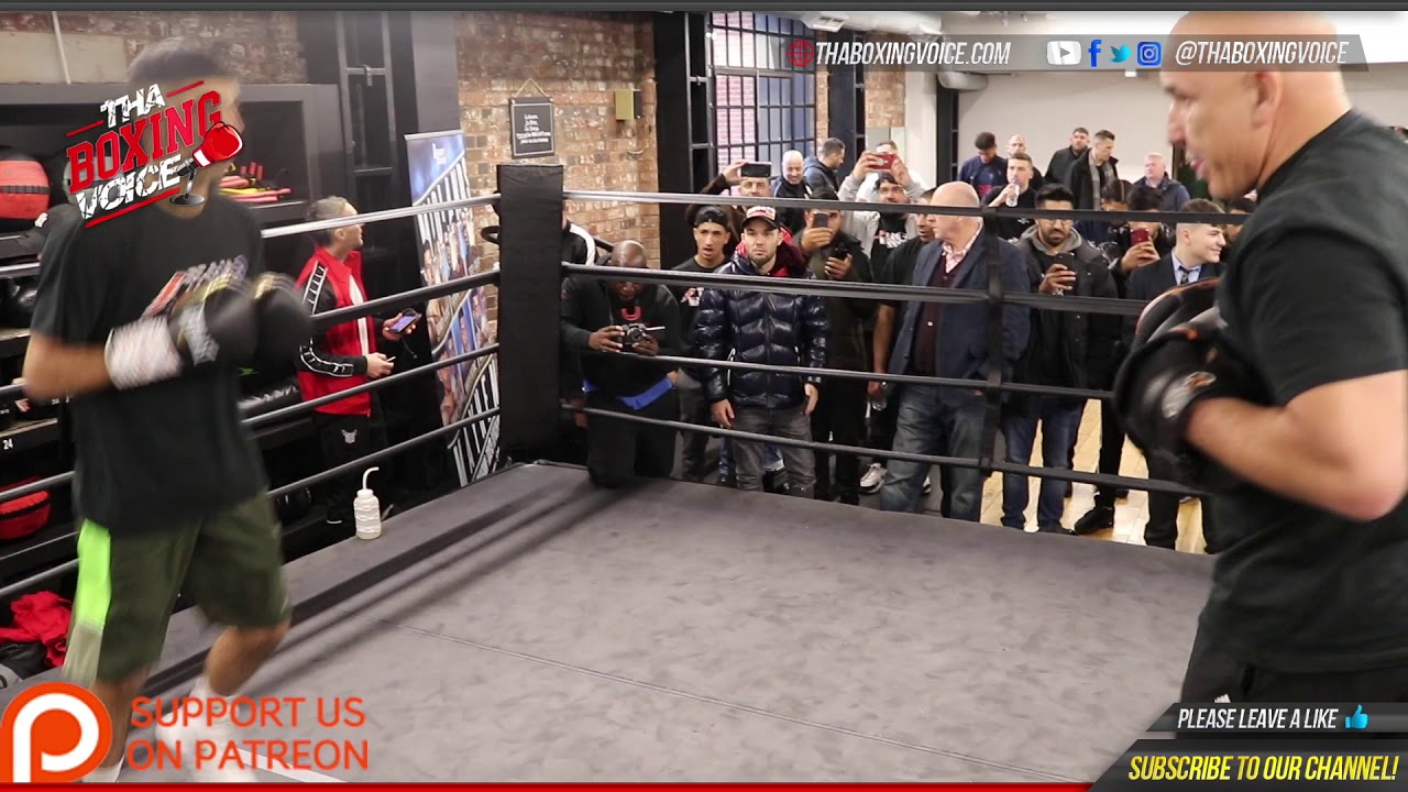 🔴Shabaz Masoud 'The Maverick' doing pad work in preparation for ...