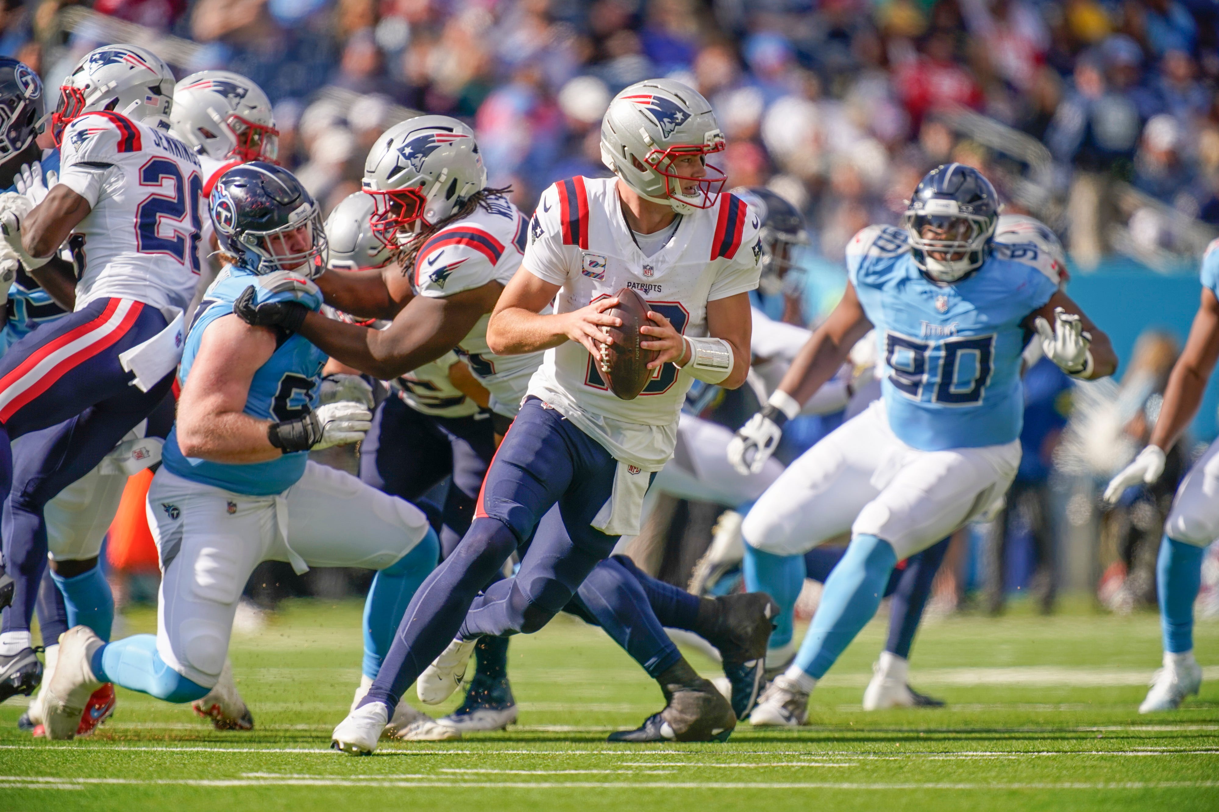 Patriots QB Drake Maye breaks Tom Brady's record in win over Titans