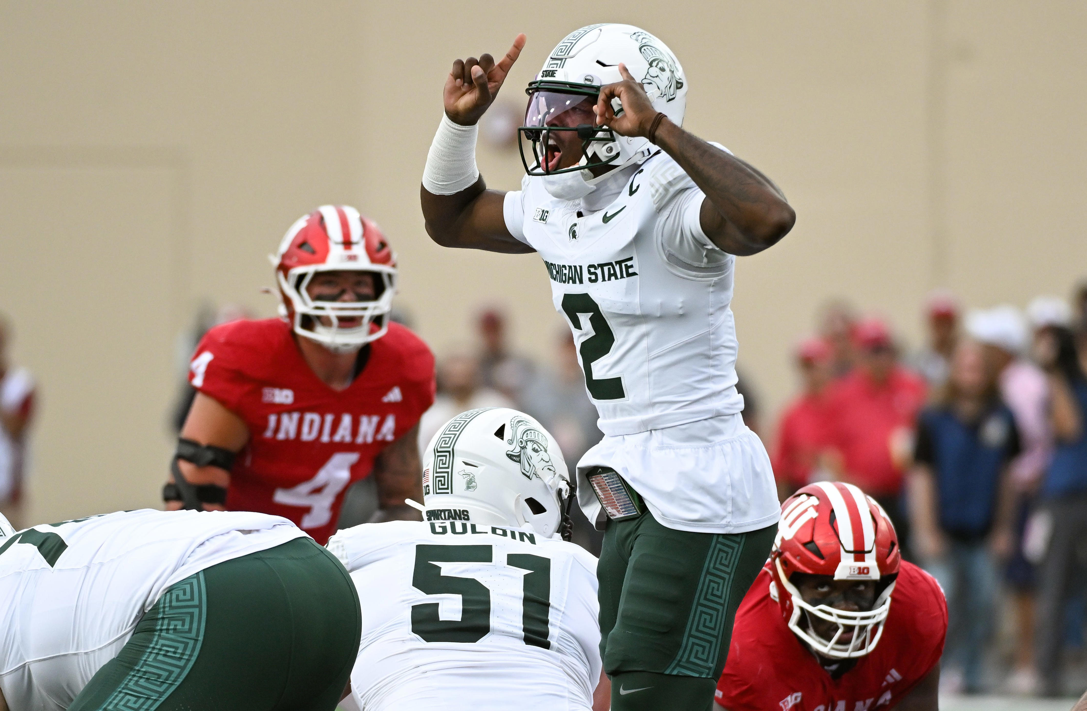 Michigan State football QB Aidan Chiles proud of team for competing ...