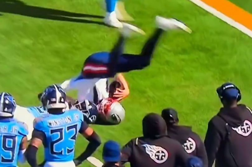 Drake Maye suffers sickening injury during Patriots-Titans and ...