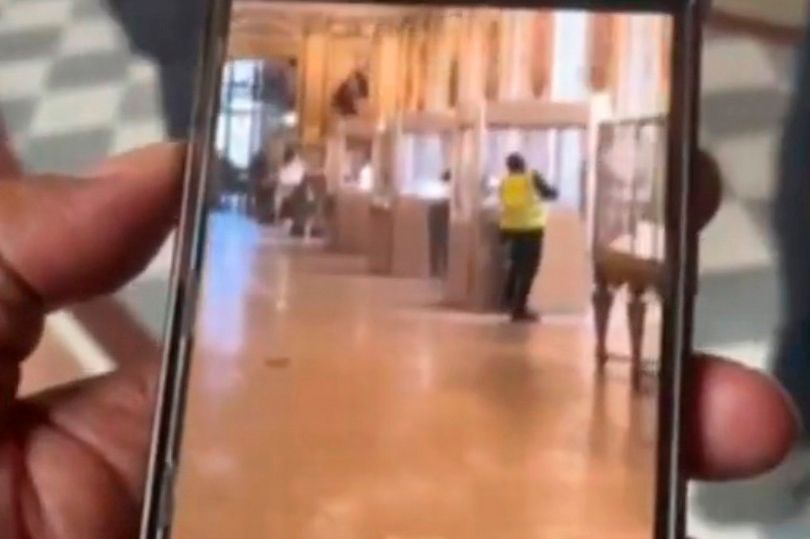Video shows brazen Louvre thief cutting into jewel case with saw during ...