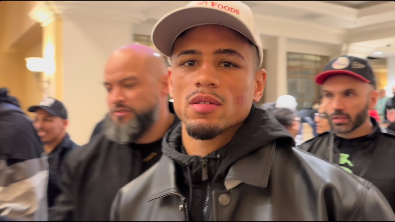 "He couldn't land one big shot!" Jamaine Ortiz immediate post fight ...