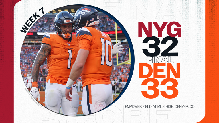 New York Giants collapse in fourth quarter, fall to Denver Broncos, 33-32